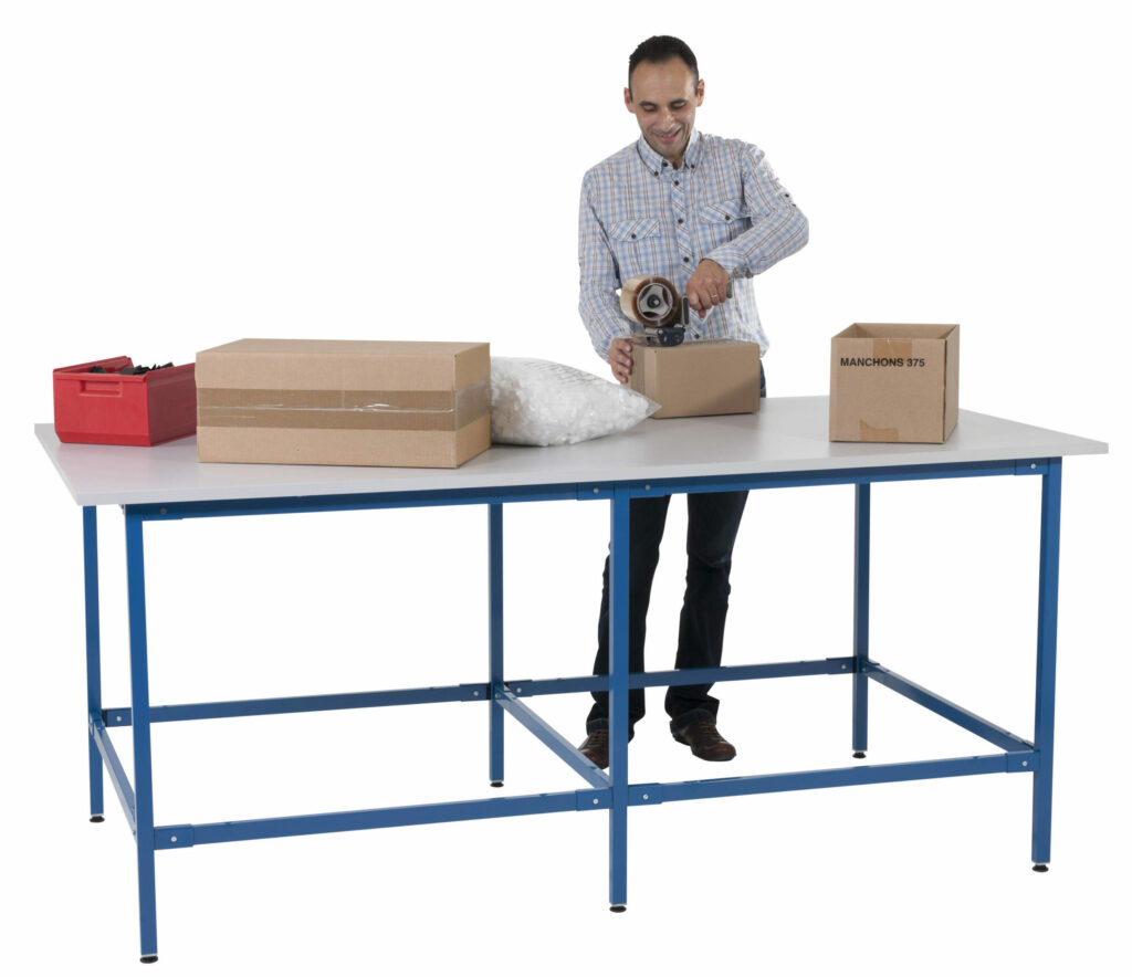 Table de travail modulable - 3500 x 1200 x1000 • Algan-Sirec • Expert ...